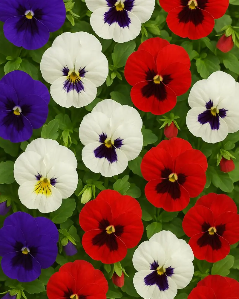 Pansy Patriot Mix – Vibrant Colours for Gardens – Potted Colour